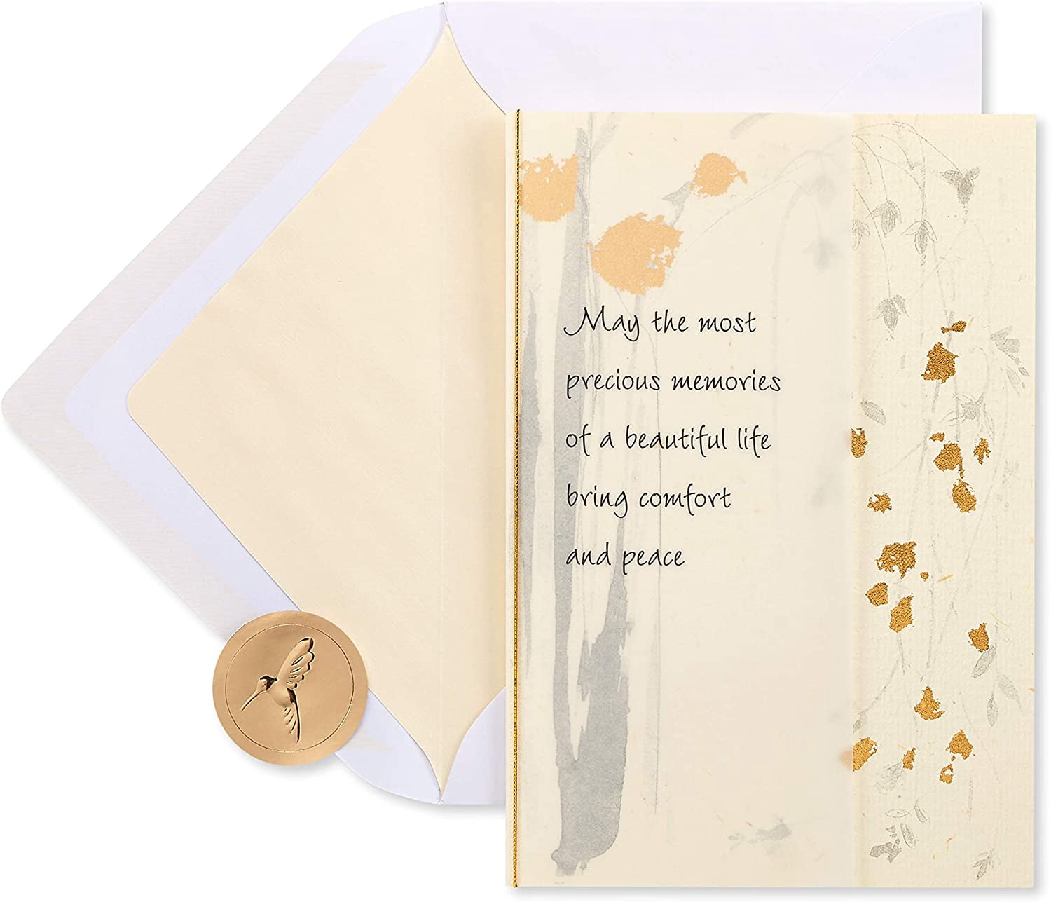 Papyrus Cascading Flowers Sympathy Card - Walmart.com