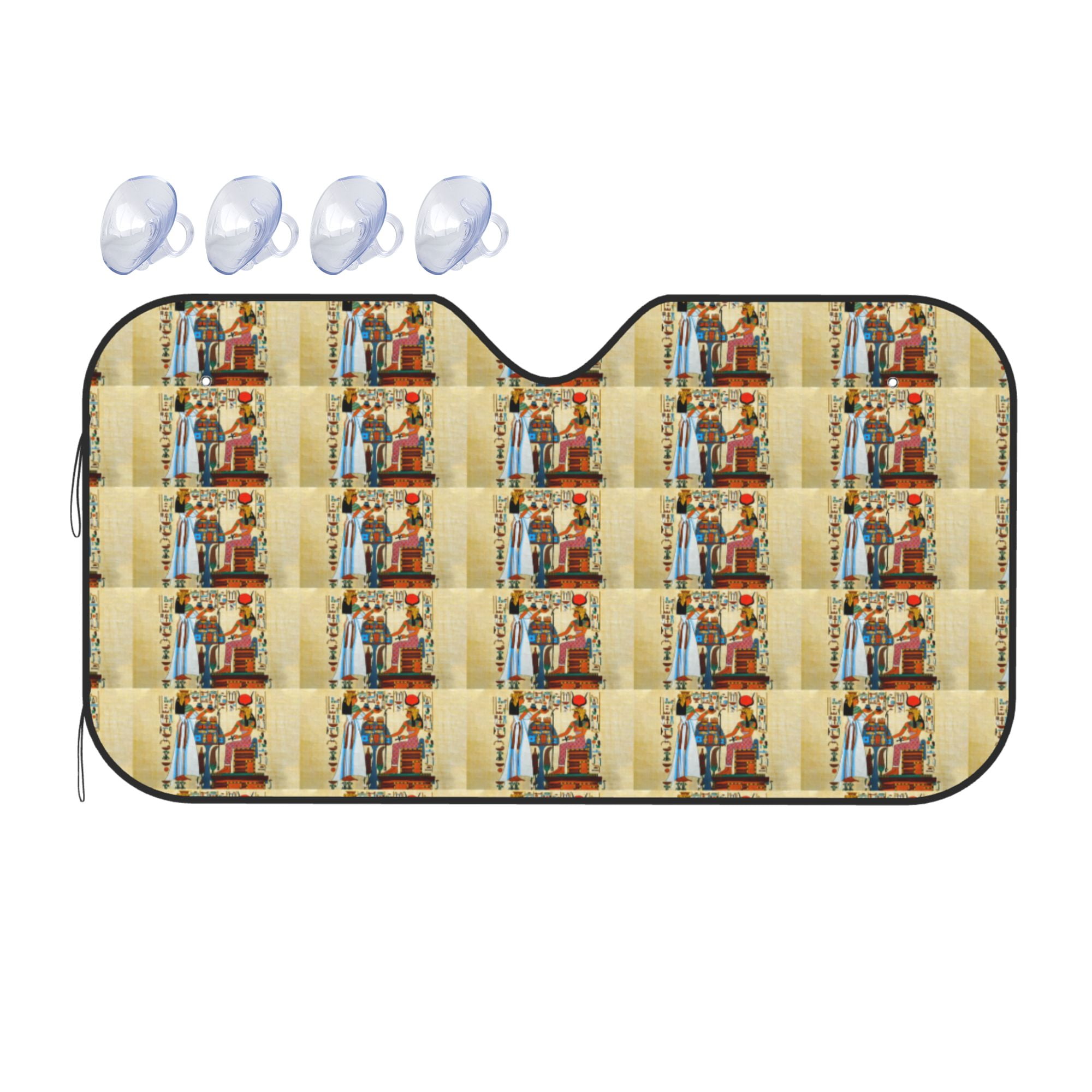 Papyrus Design with Ancient Egyptian Elements 1-Piece Car Front Window ...
