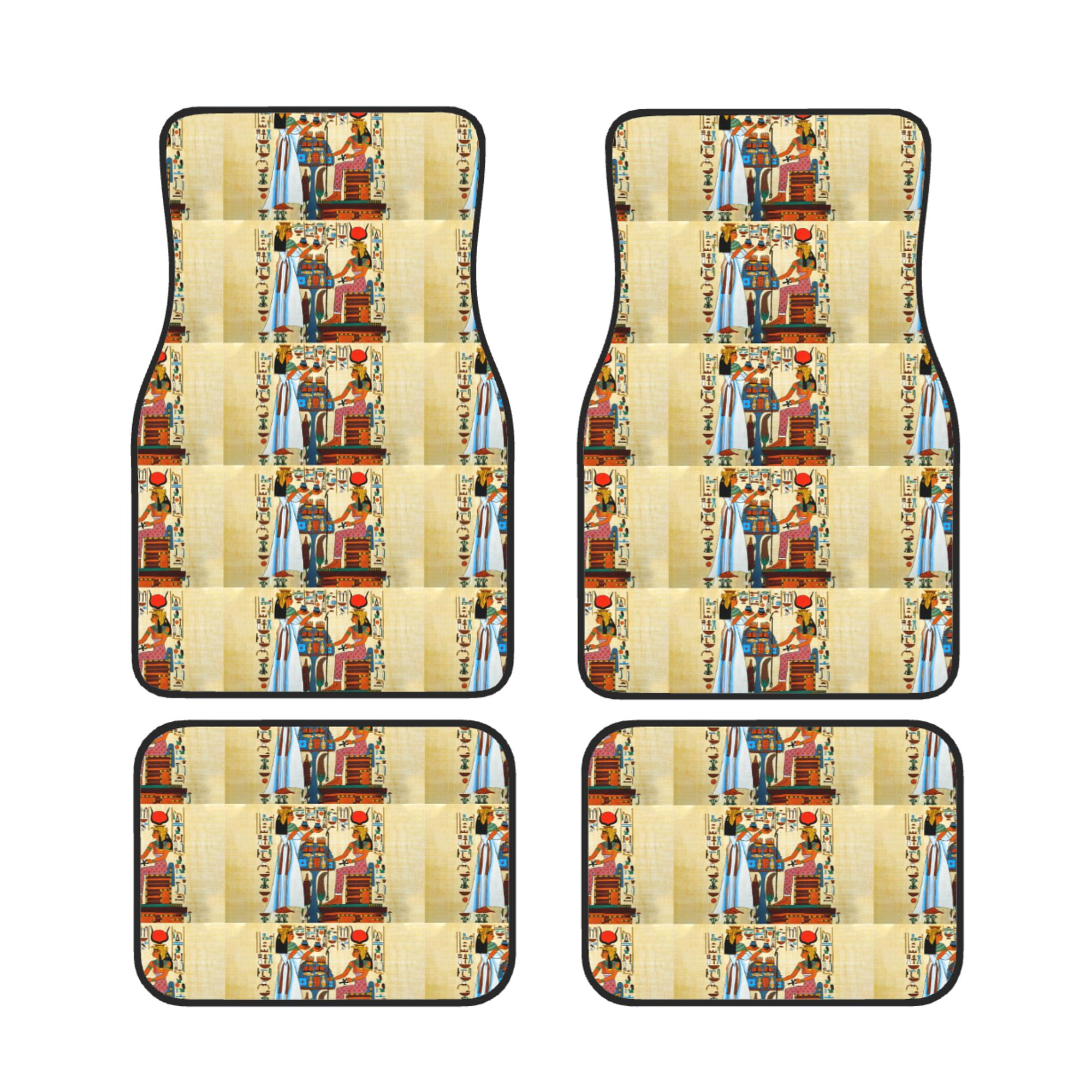 Papyrus Design With Ancient Egyptian Elements Universal Fit Carpet Floor Mats For Car Suv Van ...