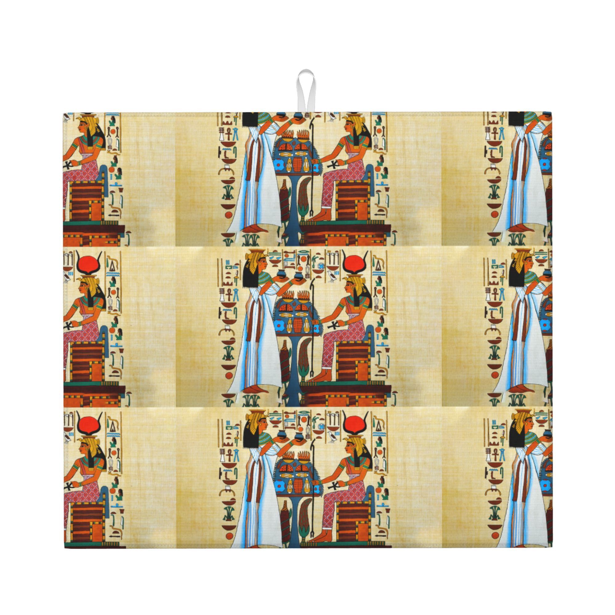 Papyrus Design with Ancient Egyptian Elements Microfiber Kitchen ...