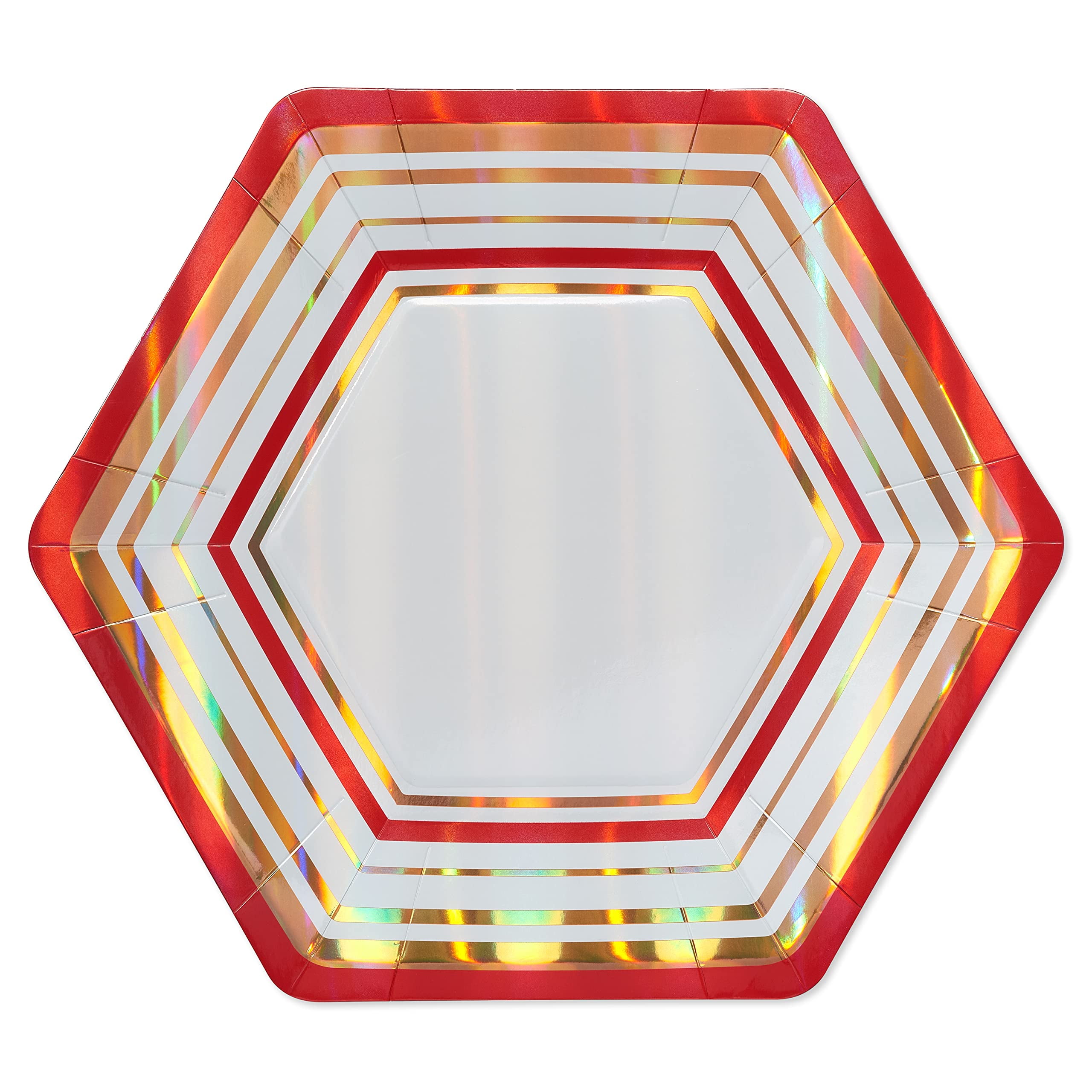 Papyrus Dinner Plates, Gold KEF16 & Red Stripes (8-Count) - Walmart.com
