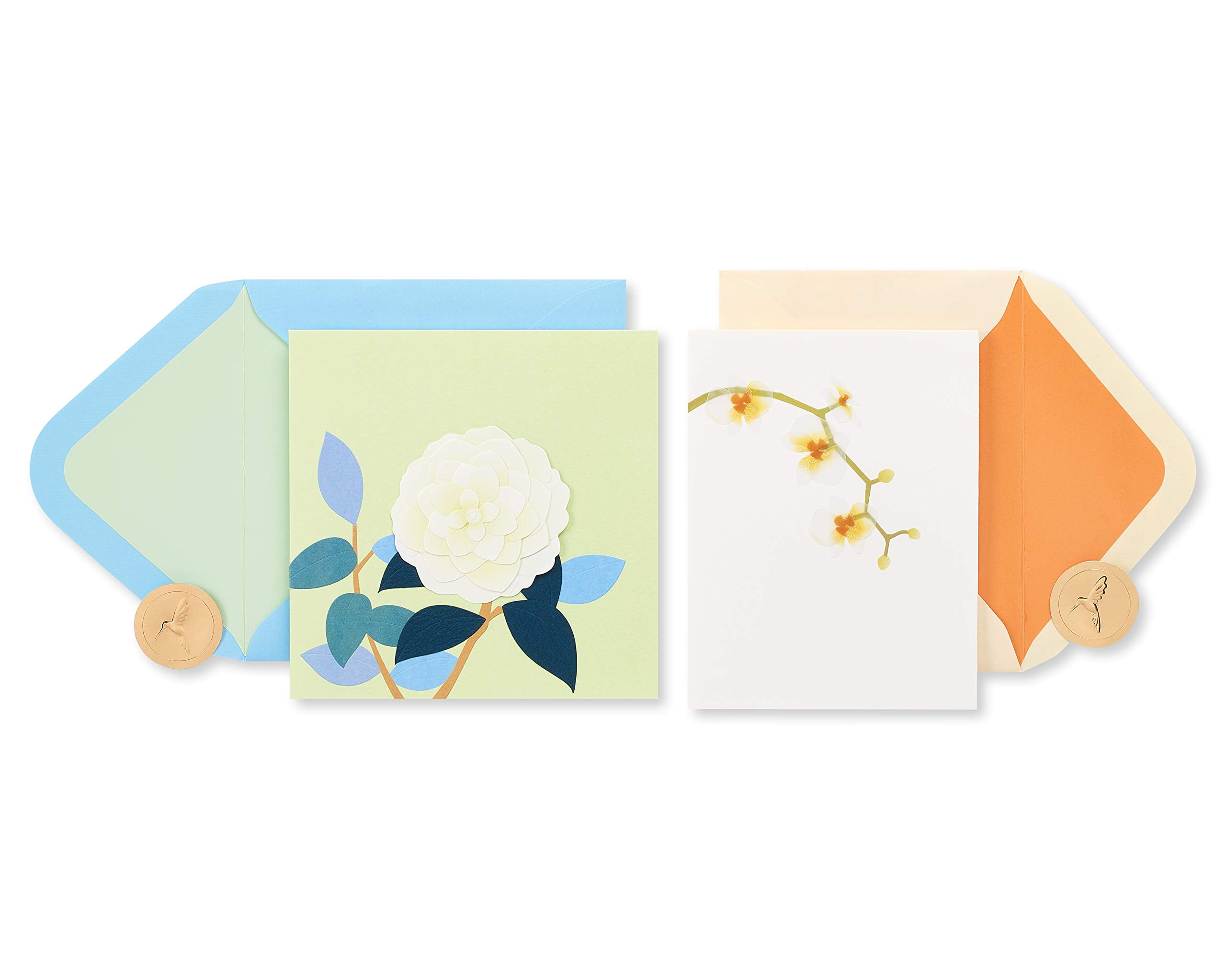 Papyrus Elegant Blank Cards with Envelopes, Rose and Orchid (2-Count ...