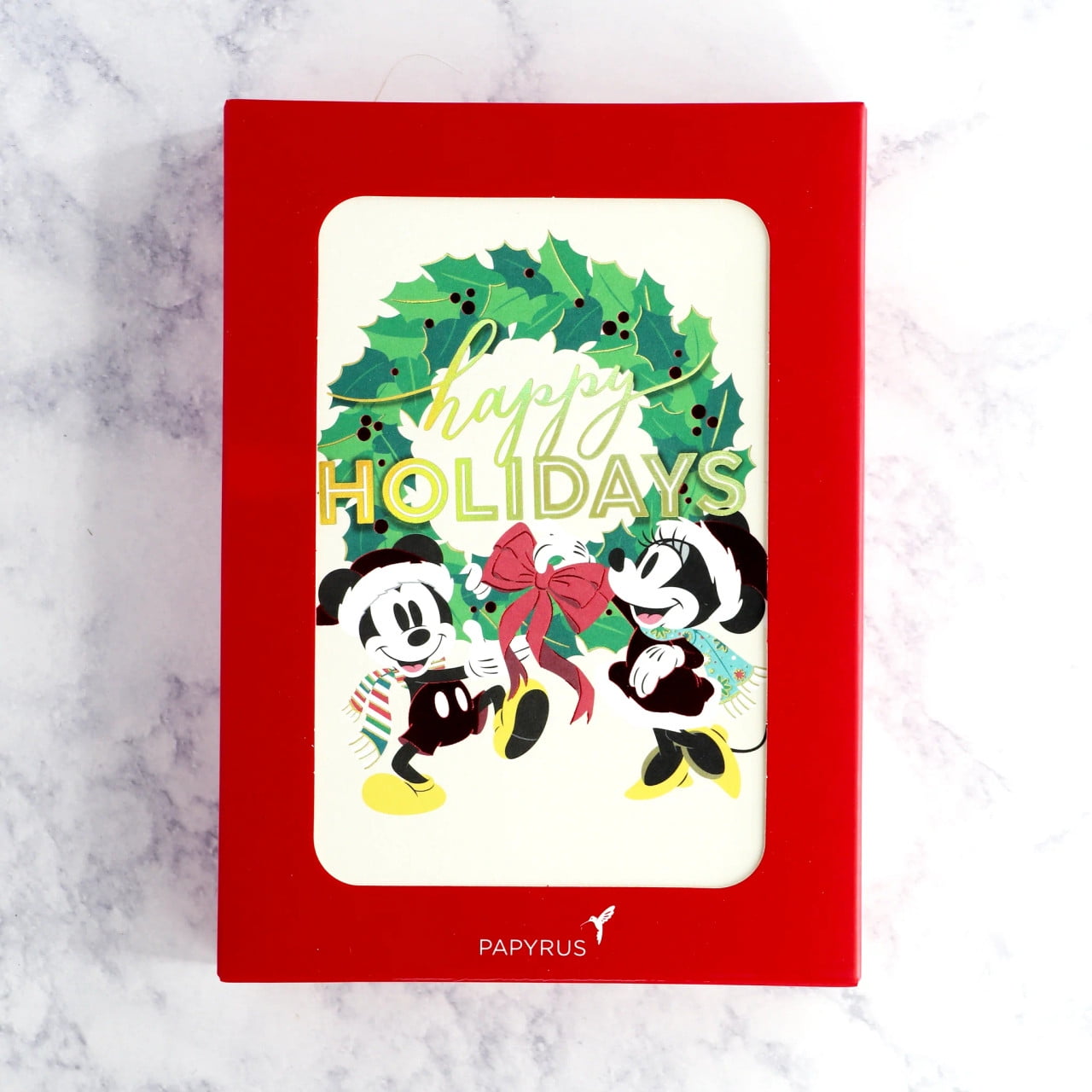 Papyrus Mickey & Minnie Mouse Christmas Cards Boxed Set - Walmart.com