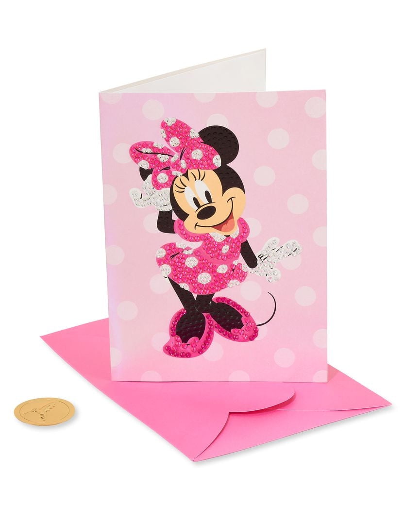 Papyrus Minnie Mouse Standing Blank Card - Walmart.com