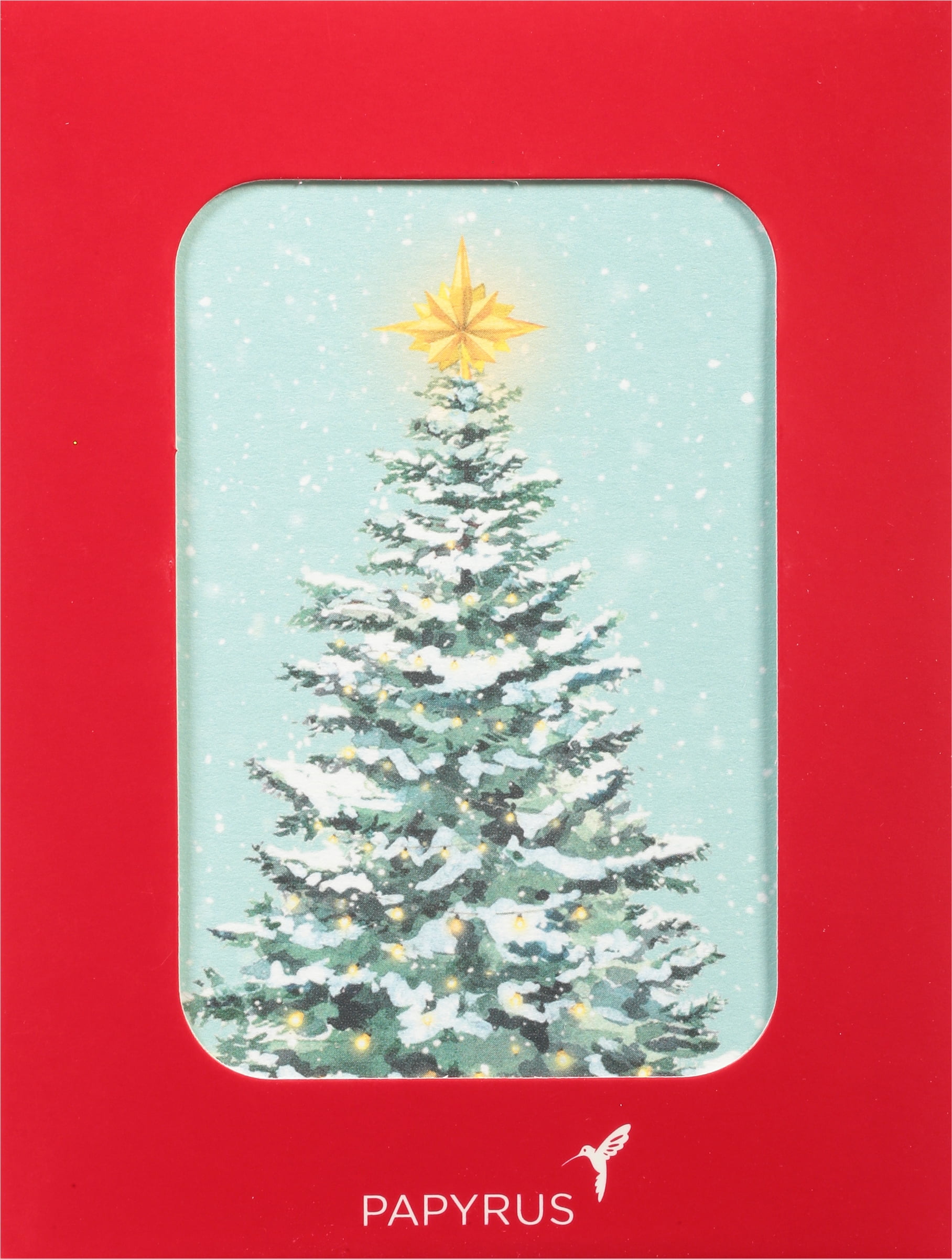 Papyrus Snowy Christmas Tree Christmas Cards Boxed Set - Walmart.com