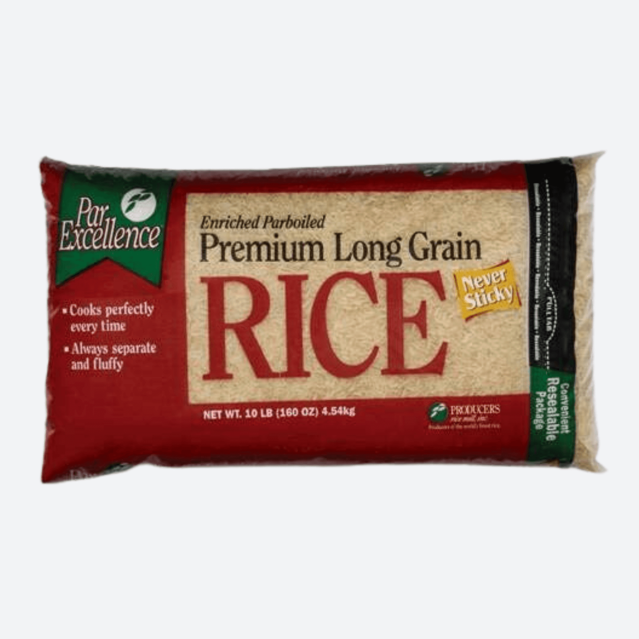 Par Excellence Authentic Premium Long Grain Parboiled Rice, 10lbs ...