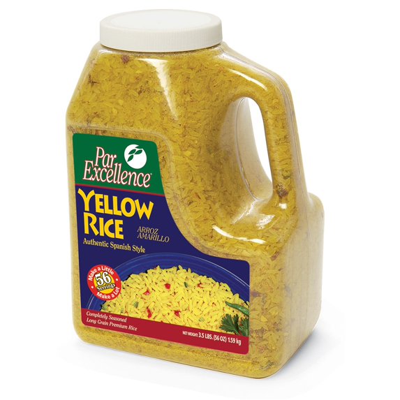 ParExcellence Long Grain Uncooked Yellow Rice, Spanish Style Seasoning ...