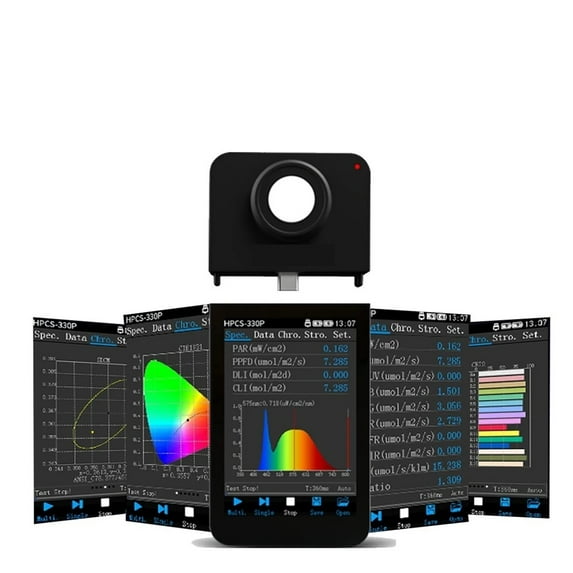 Par Light Meter HPCS 330P Spectrometer Light PPFD Use for Grow Lighting ...