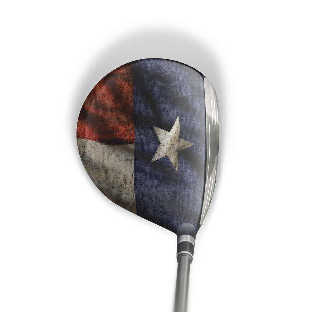 ParSkins Vinyl Wrap Fairway Wood/Hybrid Skin Texas Flag Left-Handed ...