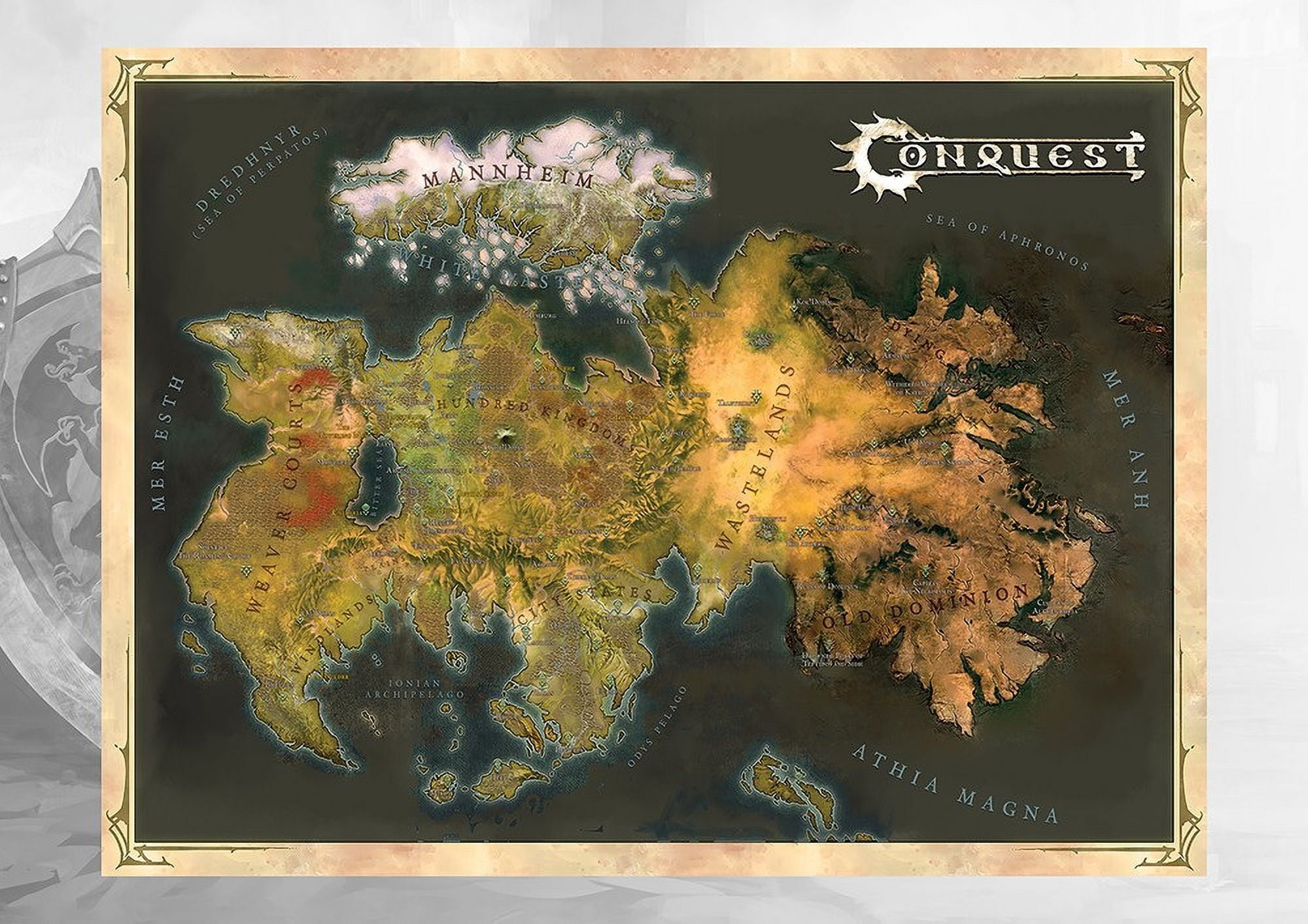 Para Bellum Wargames Cloth Map Of Alektria First Continent Of EA New ...