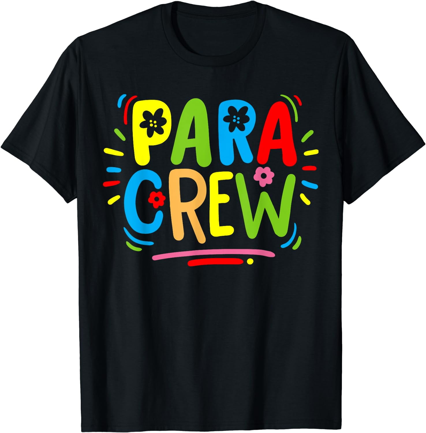 Para Teacher Paraprofessional Parapro T-Shirt Black - Walmart.com