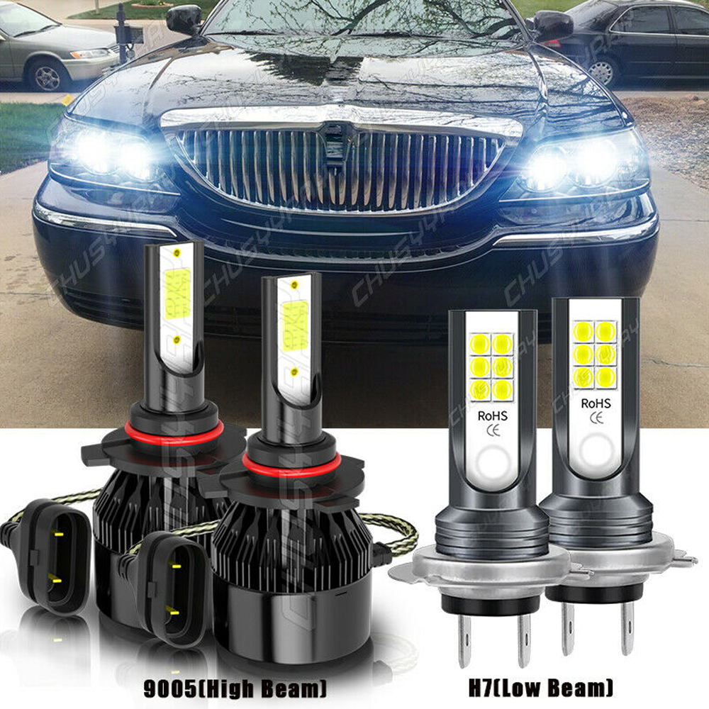 CHUSYYRAY Lincoln Town Car 6000K LED Automotive Bulb fits 2004-2011 4 ...