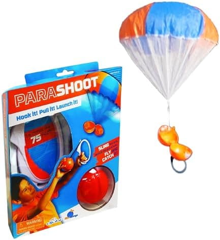 ParaShoot, The Outdoor Parachute Ball Launching Toy for Kids and Adults ...
