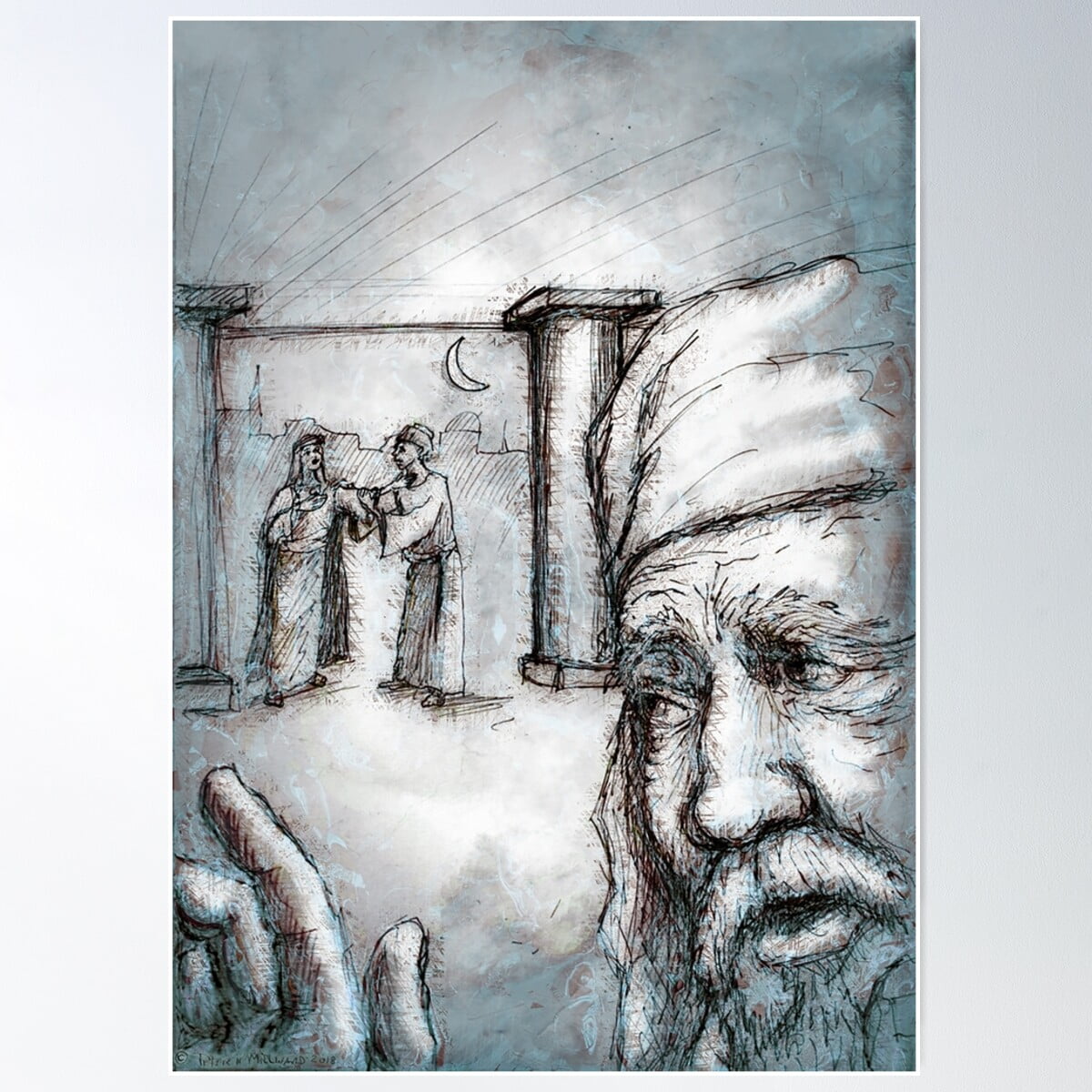 Parable Of The Persistent Widow Poster Wall Art, Modern Wall Decor For ...