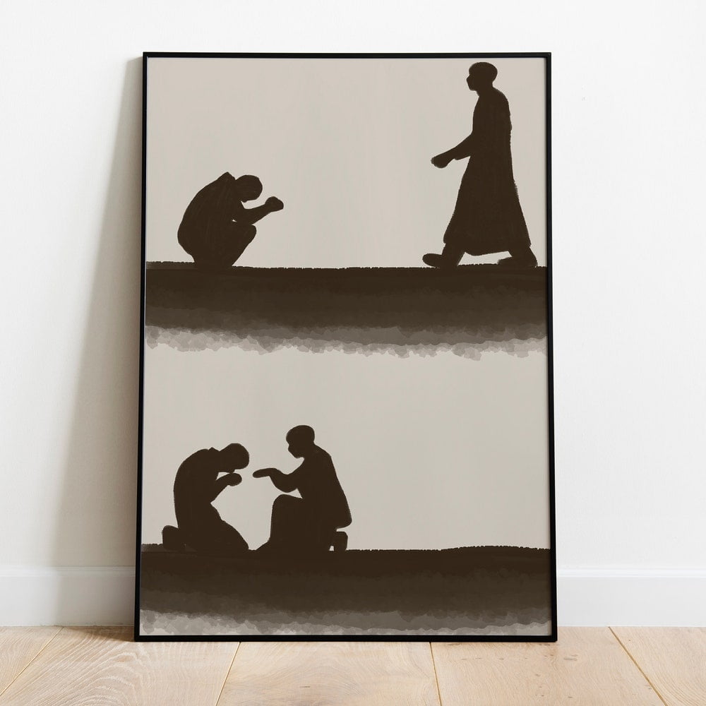 Parable Of The Prodigal Son Print, Biblical Art Print, Luke 15:11-32 ...