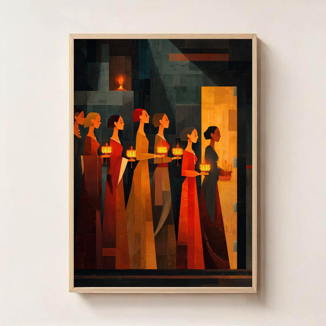 Parable Of The Ten Bridesmaids – Christian Printable Art, Bible Story ...