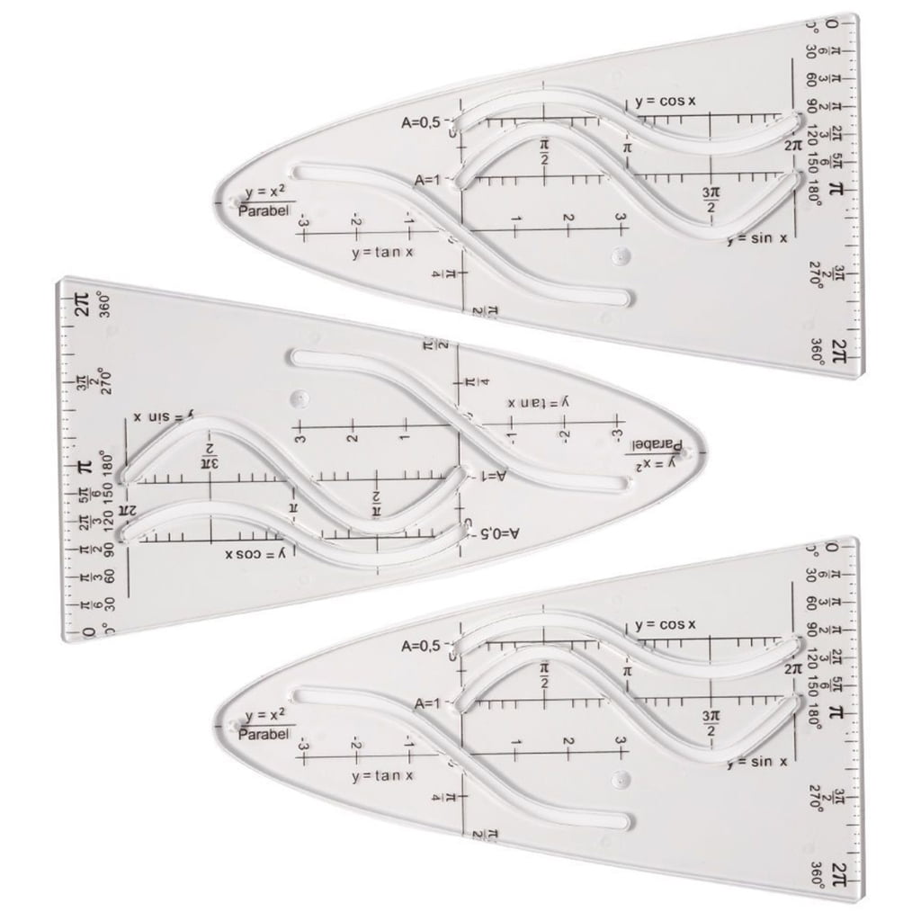 Parabolic Stencil Math Curves Template Parabola Ruler Parabola Stencil ...