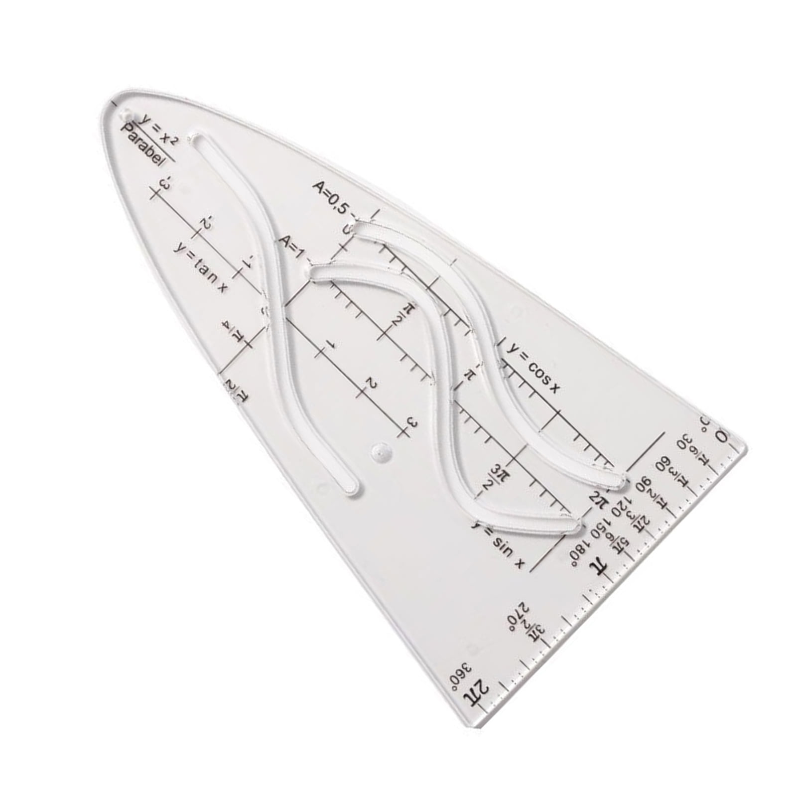 Parabolic Stencil Math Curves Template Parabola Ruler Parabola Stencil ...