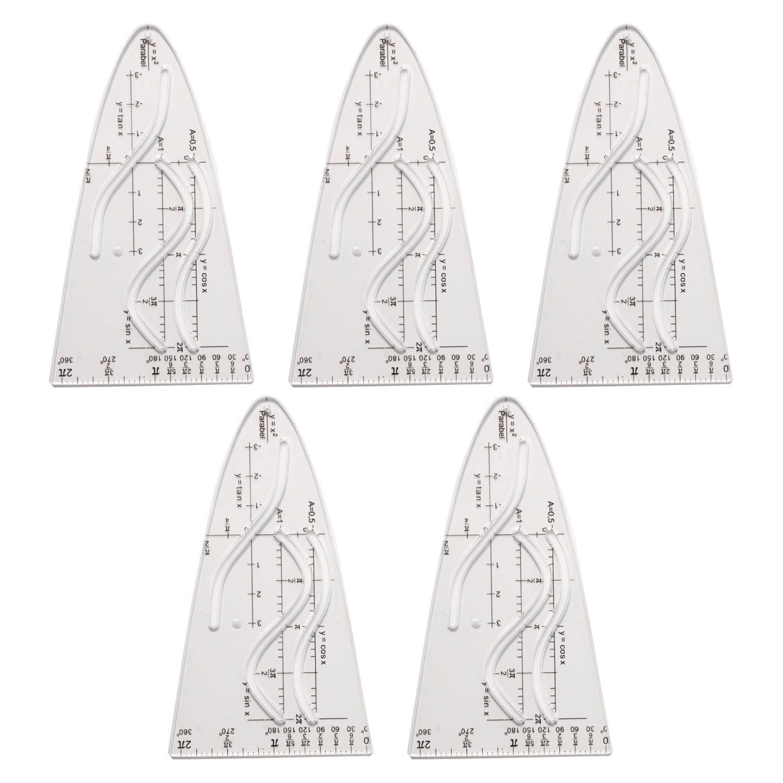 Parabolic Template Math Parabolic Stencil Cosine Ruler Parabola Ruler ...