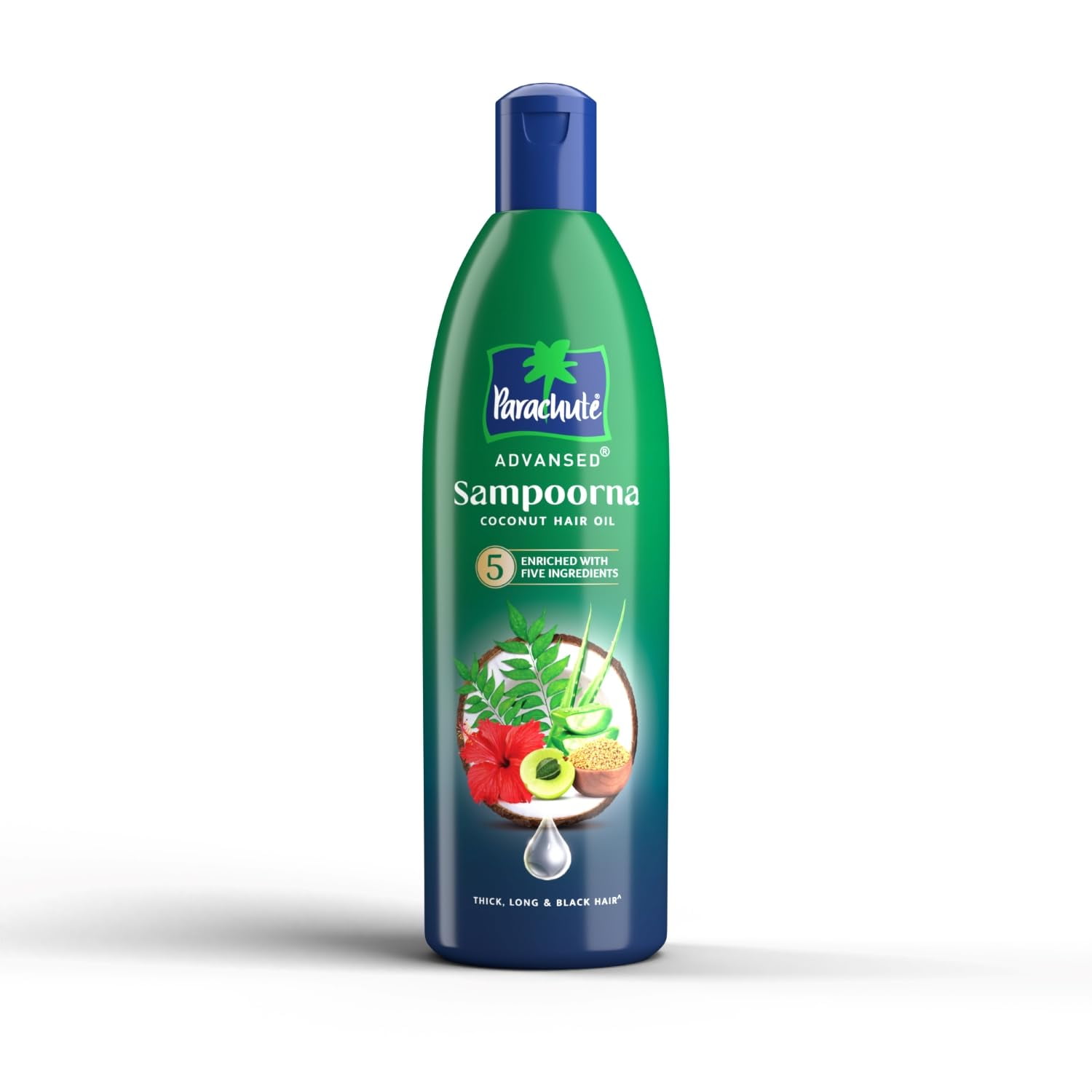 Parachute Advansed Sampoorna Coconut Hair Oil with 5 Herbs - 400ml ...
