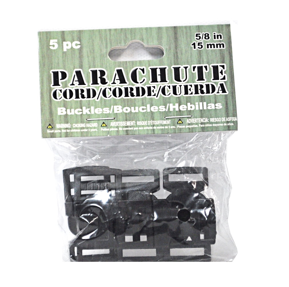 Parachute Cord Black Side Release Buckles - Walmart.com