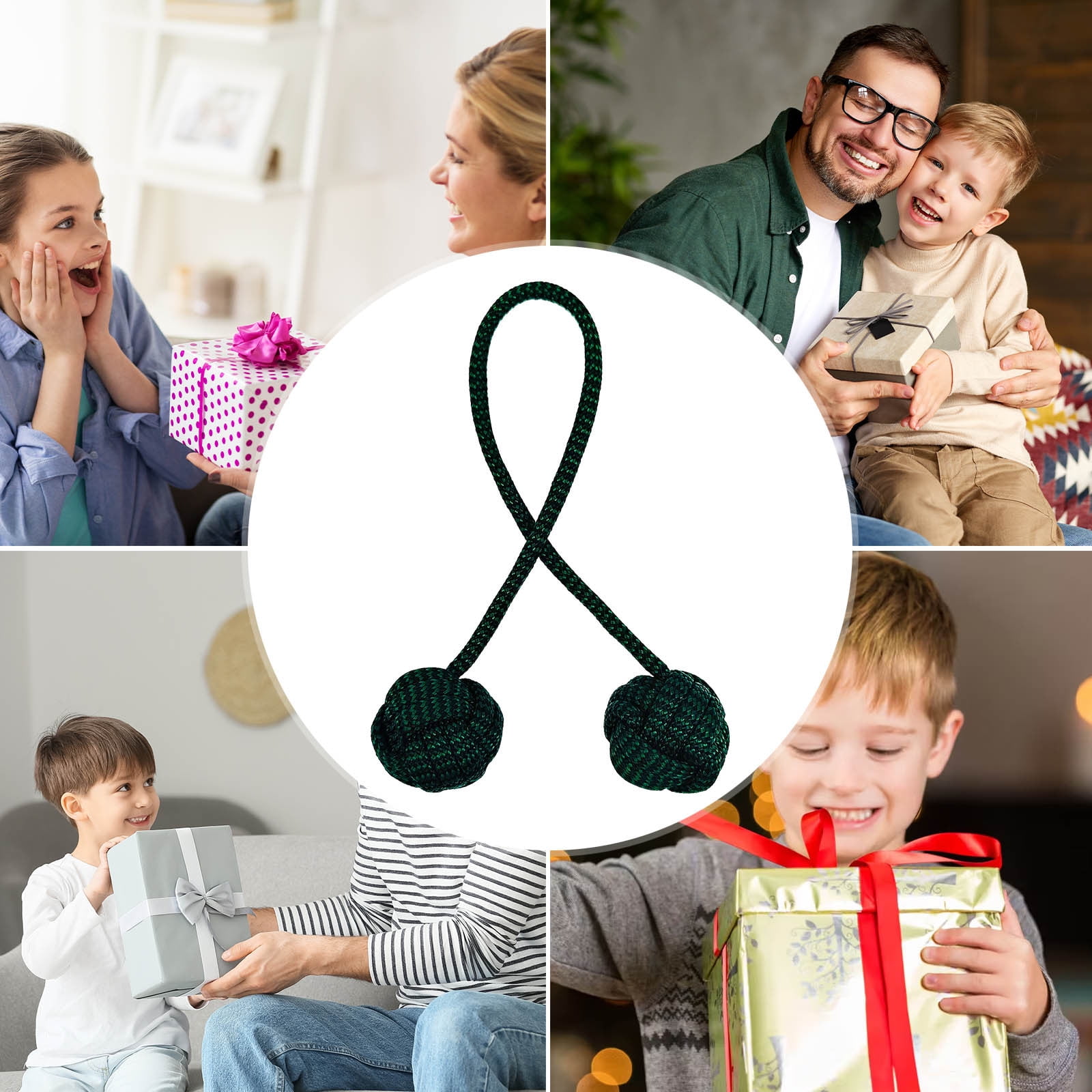 Parachute Cord and Steel Beads Fidget Toy for Stress Relief, Handmade ...