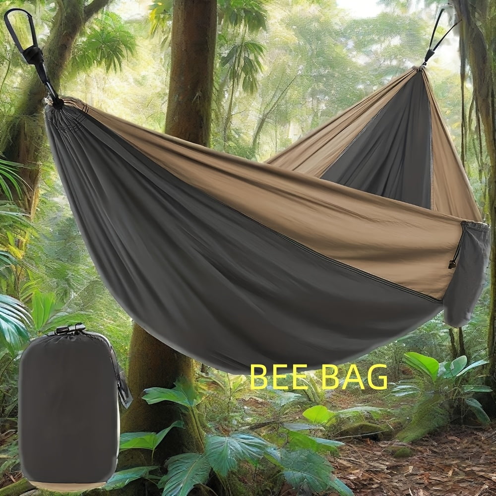 Parachute Hammock Color Block Nylon with Tree Straps, Lightweight ...