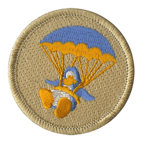 Parachuting Penguin Scout Patrol Patch (Sew-on) - ClassB - Walmart.com