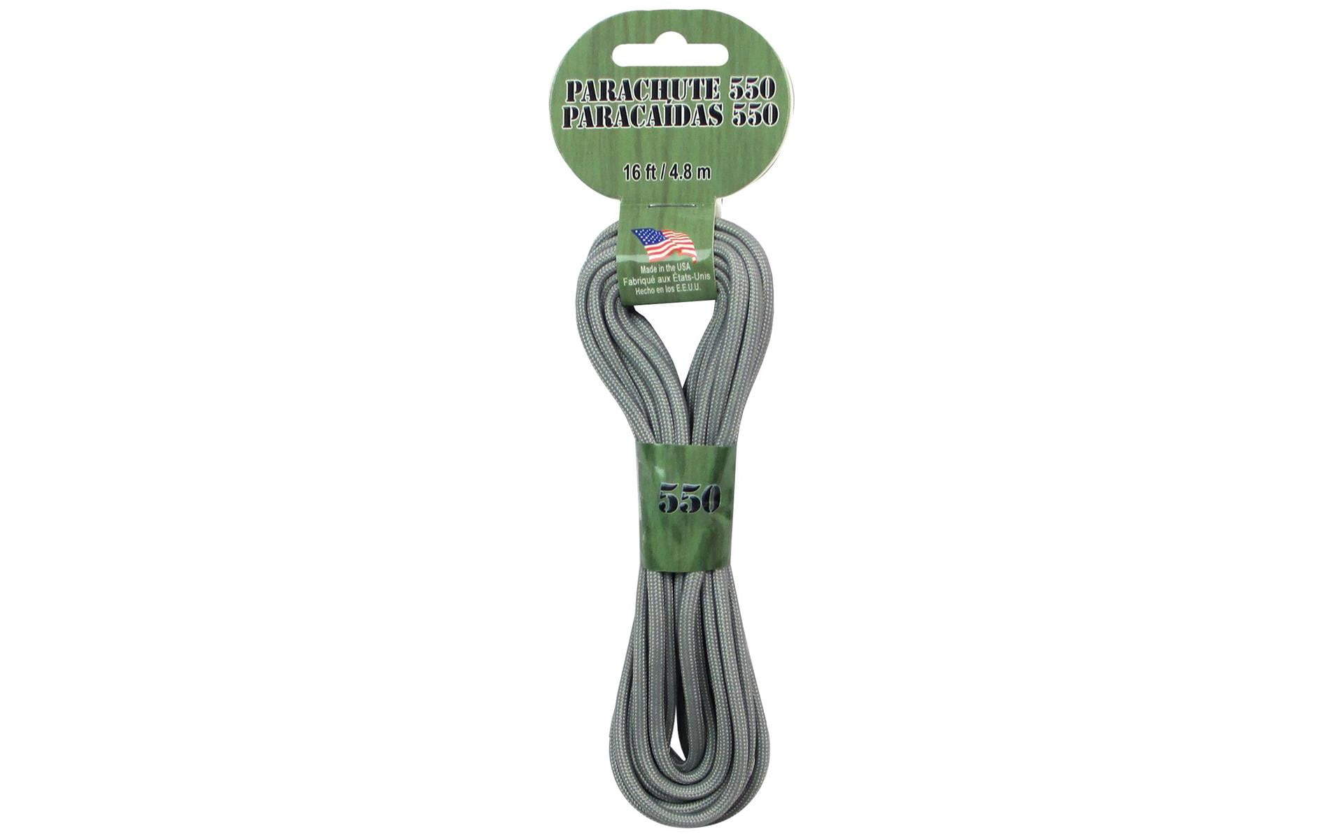 Paracord 550 / Nylon Parachute Cord 4mm - Gunmetal Grey (16 Feet/4.8 ...