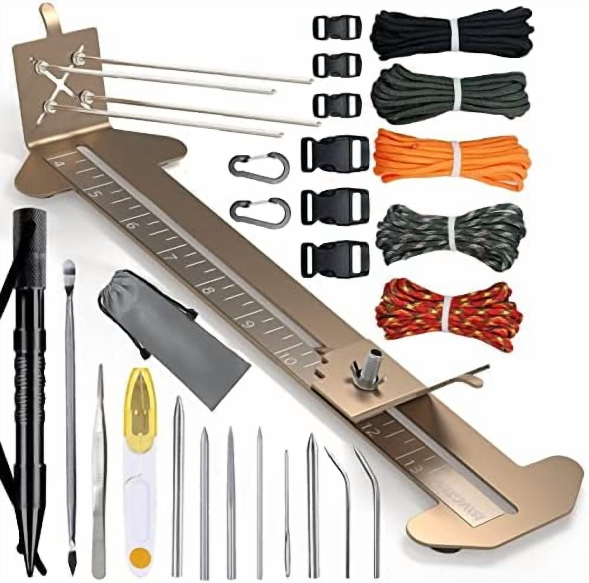 Paracord Bracelet Jig Kit with Knotters Tool Marlin Spike Paracord FID ...