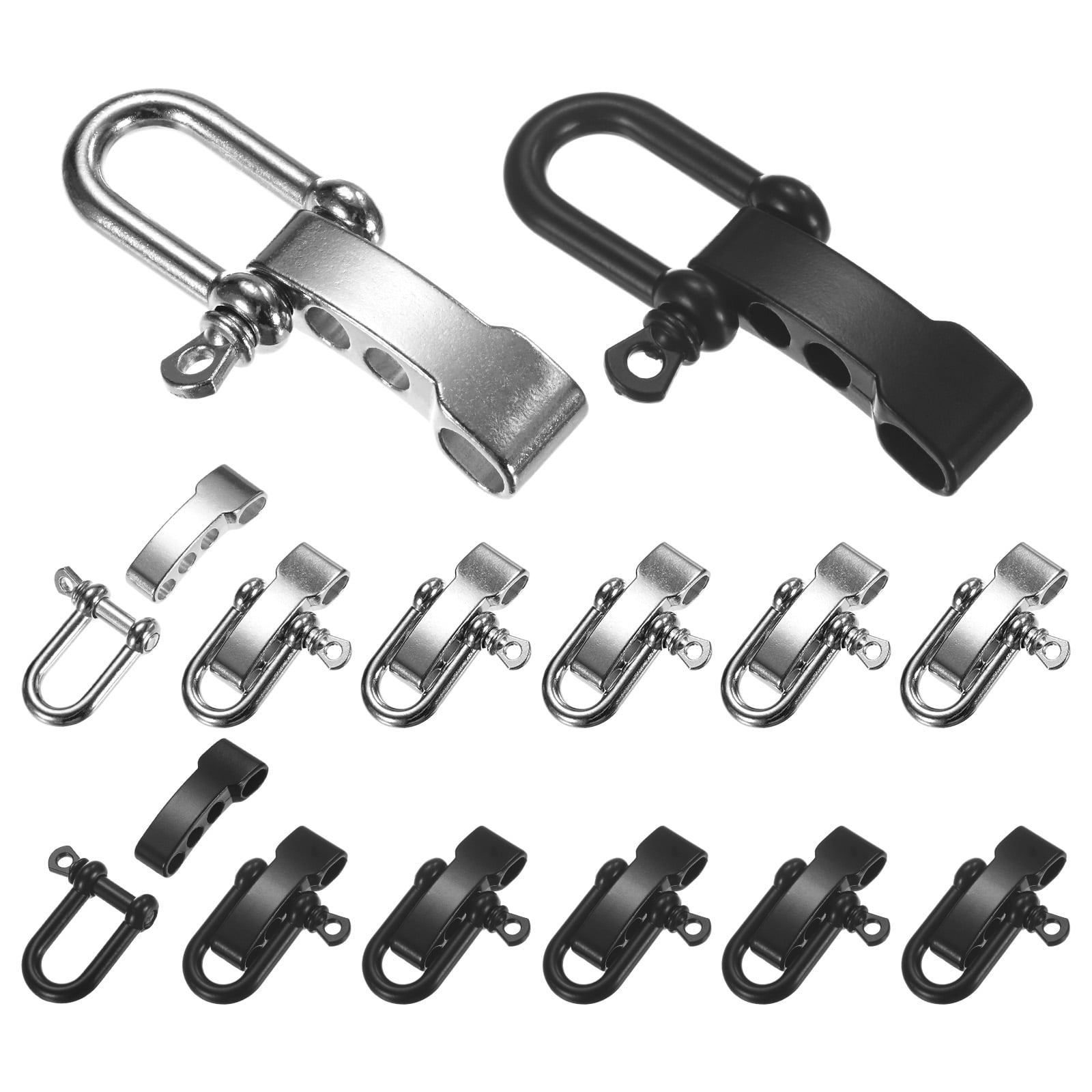 Paracord Bracelet Shackle Buckle [14PCS] - Adjustable Metal U Bow ...