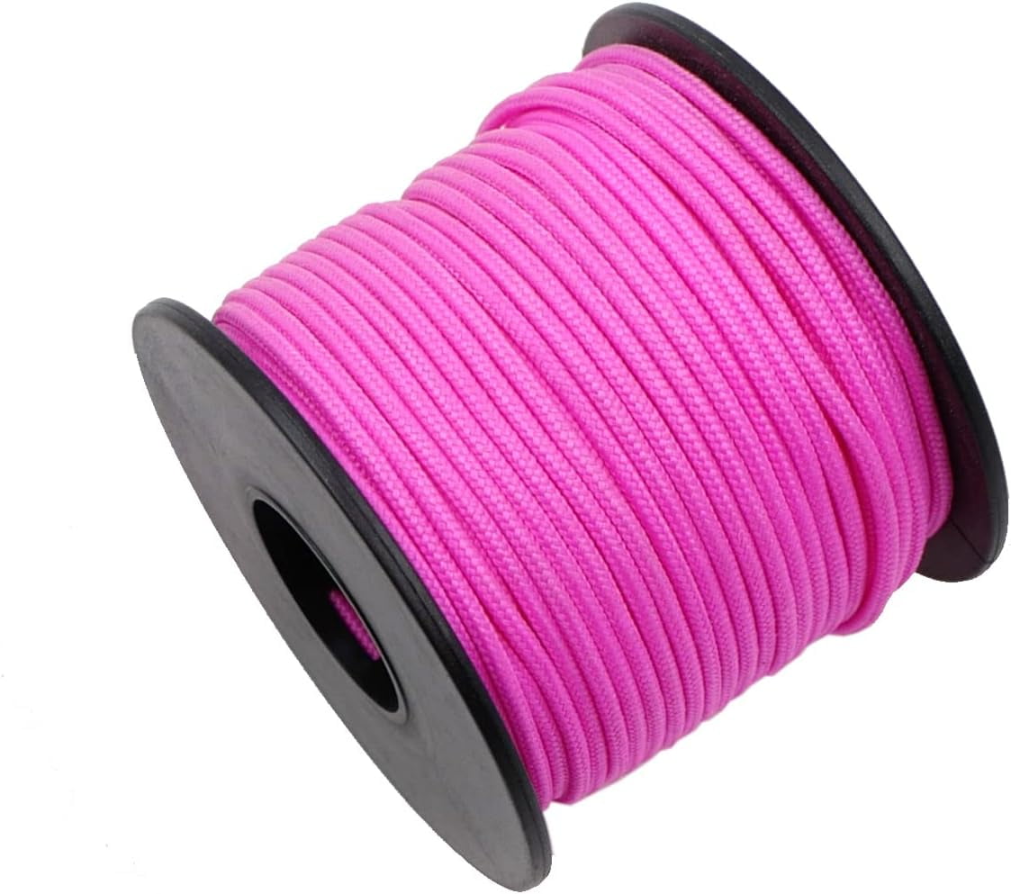 Paracord Cord 100 Feet 3 Strands Micro Parachute Spool Cord Nylon Rope ...