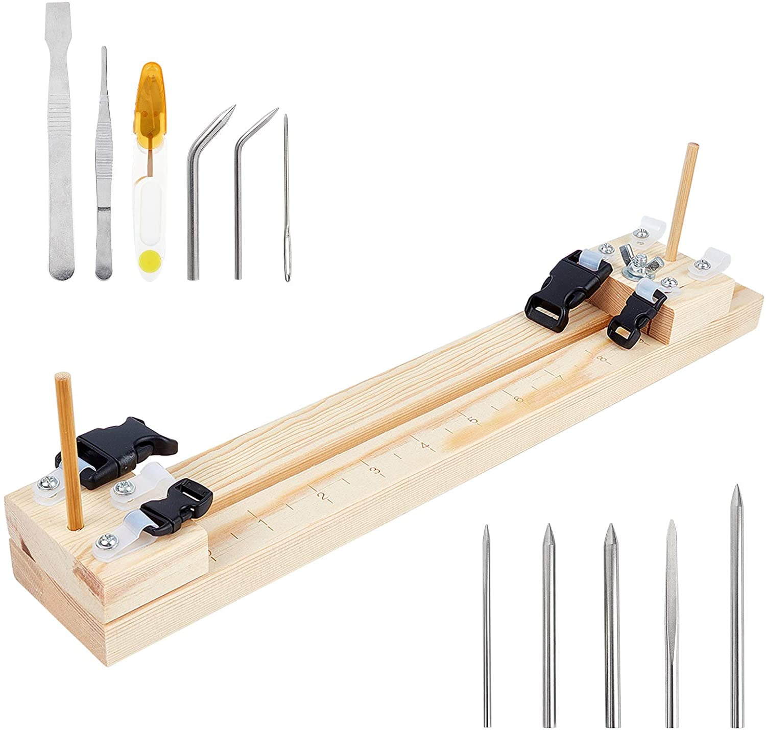 Paracord Jig Bracelet Maker Adjustable Length Wooden Jig Bracelet Maker ...