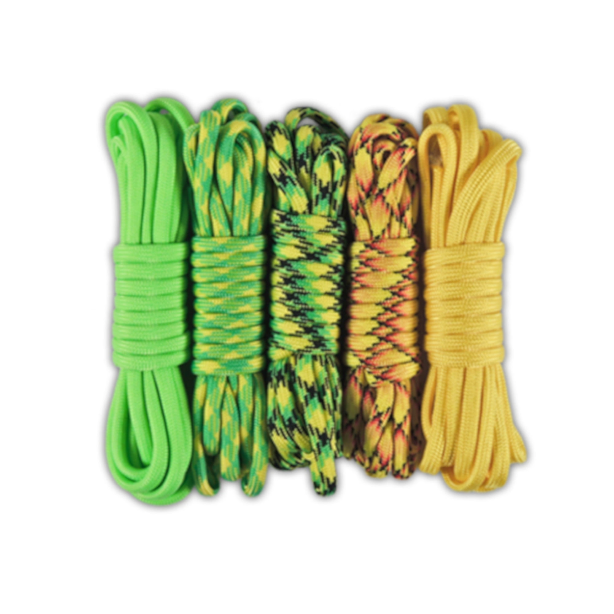 Paracord Planet 550lb Paracord Combo Crafting Kits - 5 Colors 50 Feet ...