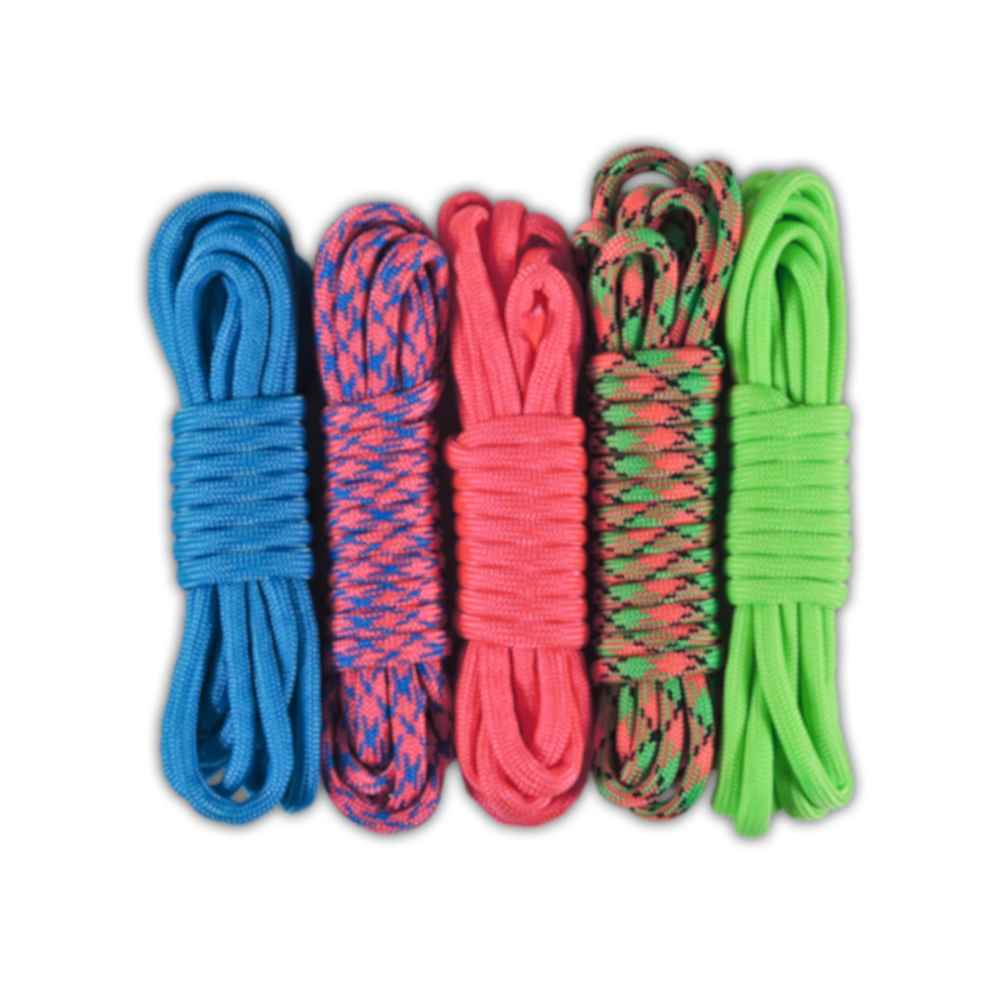 Paracord Planet 550lb Paracord Combo Crafting Kits - 5 Colors 50 Feet ...
