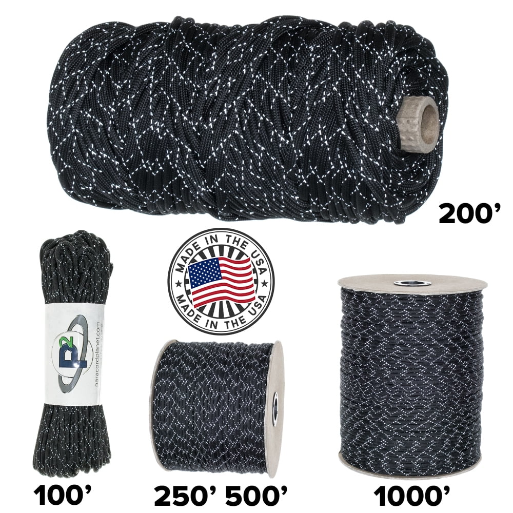 Paracord Planet 700lb Criss Cross Double-Reflective Paracord - 2 Bright ...