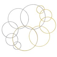 Craft County Assorted Metal Hoops Rings for Dream Catcher - 5 Pieces (2 ...