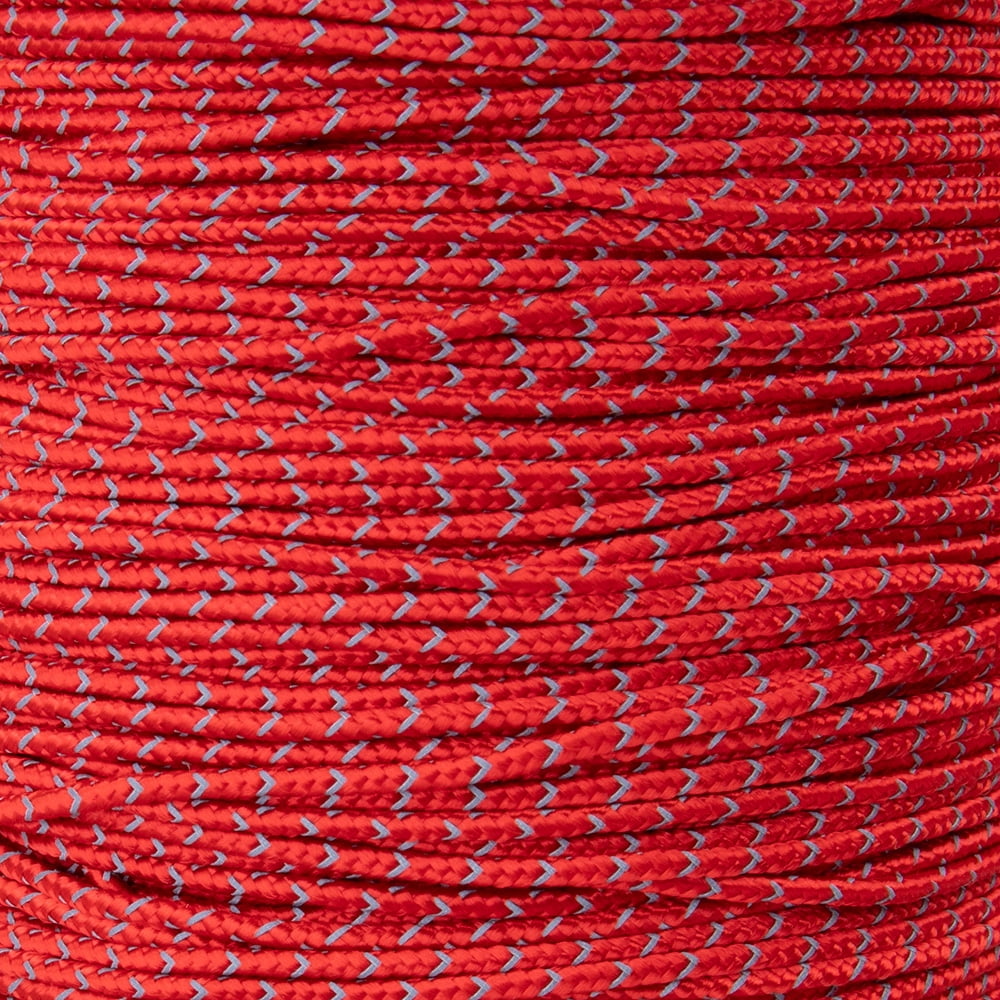 Paracord Planet Camp Cord - (Guyline) -Imperial Red with Reflective ...