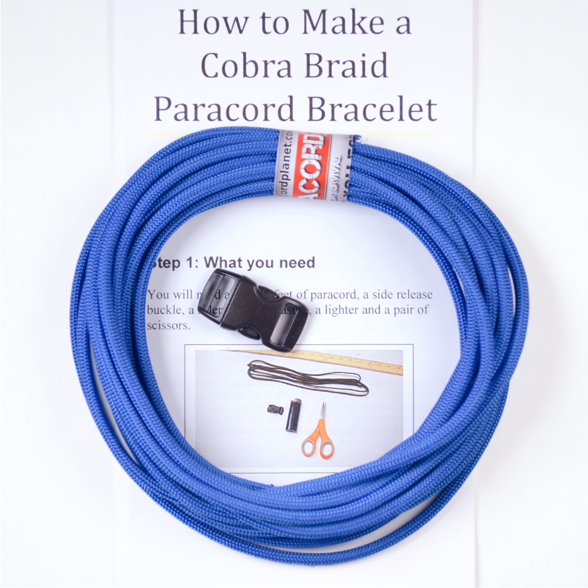 Paracord Planet DIY Cobra Braid Paracord Bracelet Kit – Multiple Colors ...