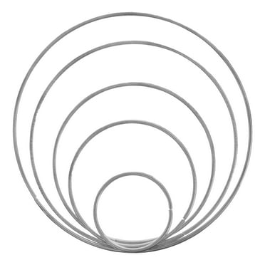 Craft County Assorted Metal Hoops Rings for Dream Catcher - 5 Pieces (2 ...
