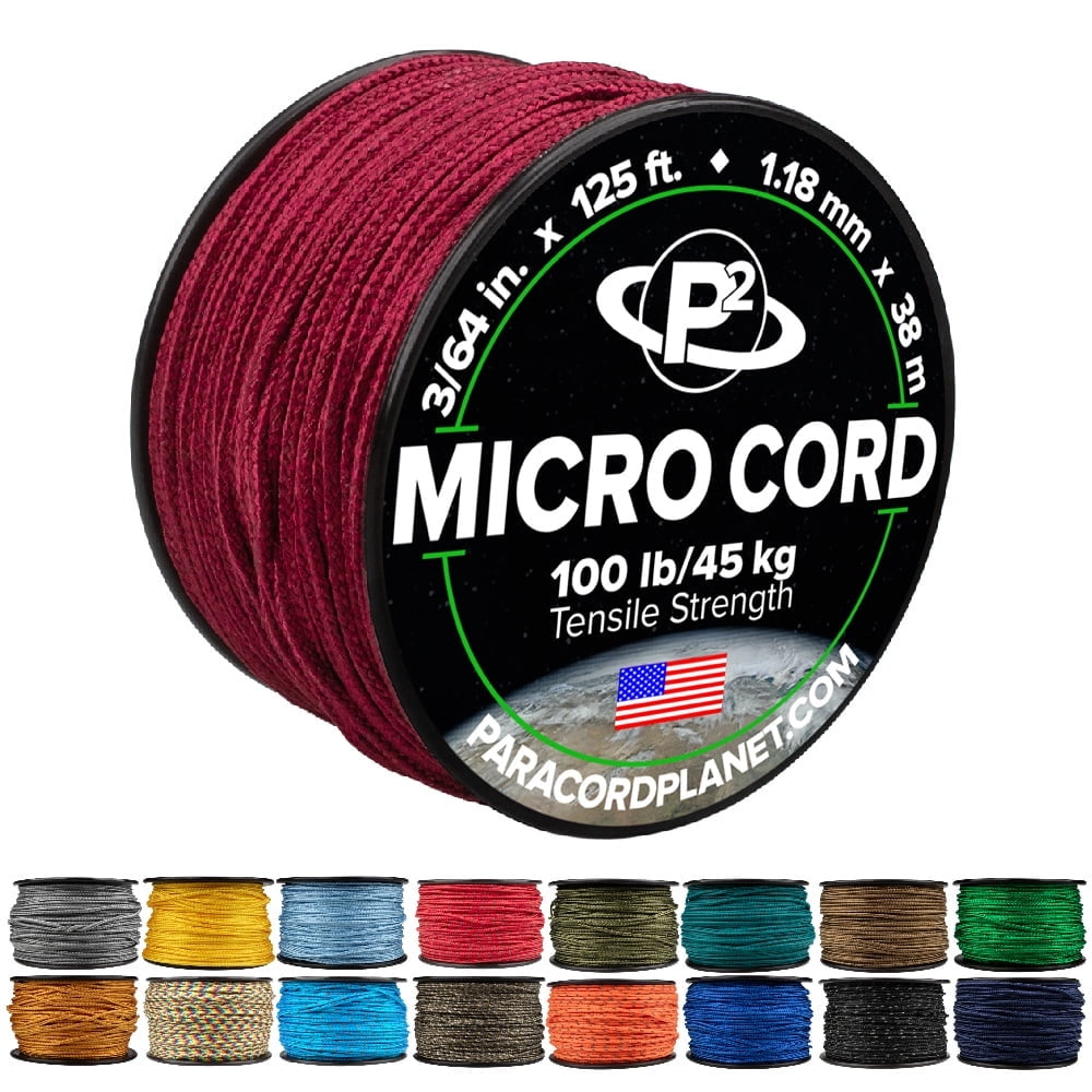 Paracord Planet Micro Paracord – Thin Braided Cord for Crafting ...
