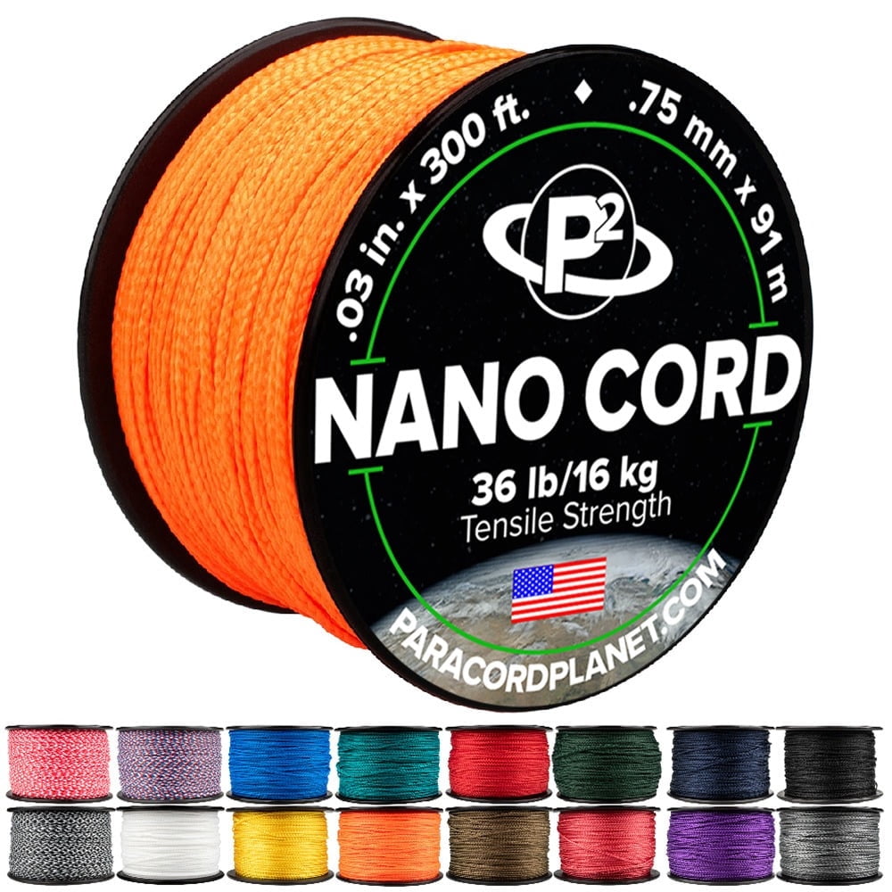 Paracord Planet Nano Cord - 300 foot Spools of .75 mm Nylon Cord - Neon ...