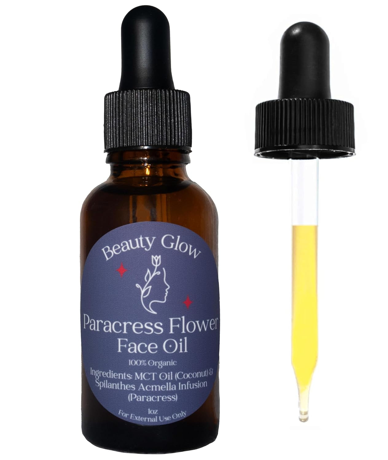Paracress Flower Spilanthes Facial Oil Organic Serum for Face MCT Oil ...