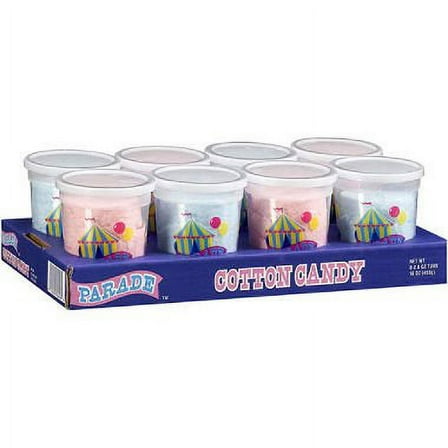 Parade Cotton Candy 2 Oz, 8 Ct, Pack of 2, Fluffy Pink and Blue for ...