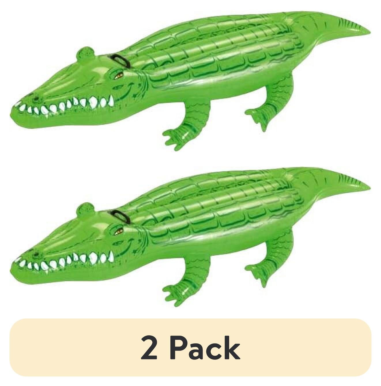 (2 pack) Paradies & Company Gator Green Ride-On Pool Float - Walmart.com