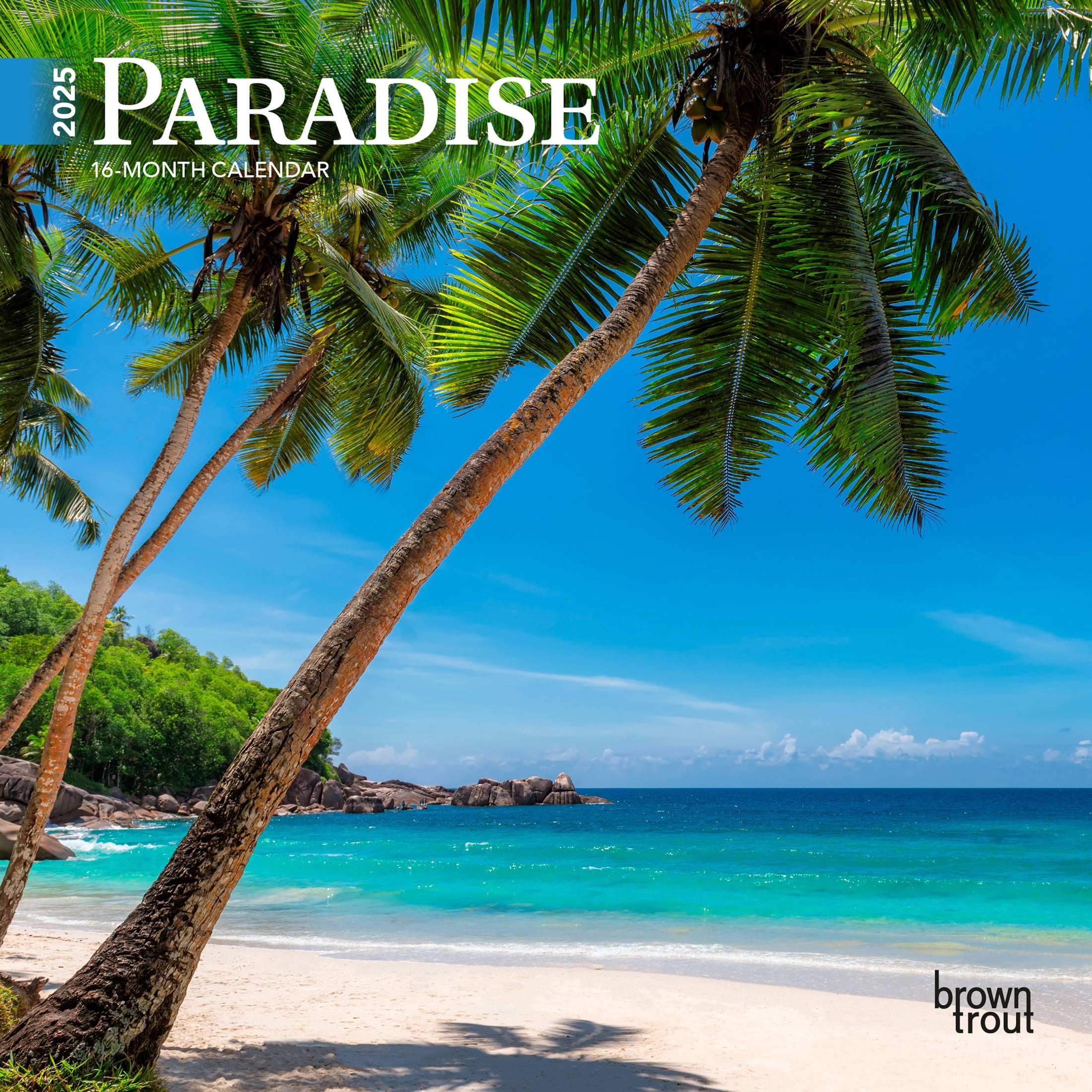 Paradise | 2025 7x14" (Hanging) Mini Wall Calendar | BrownTrout ...