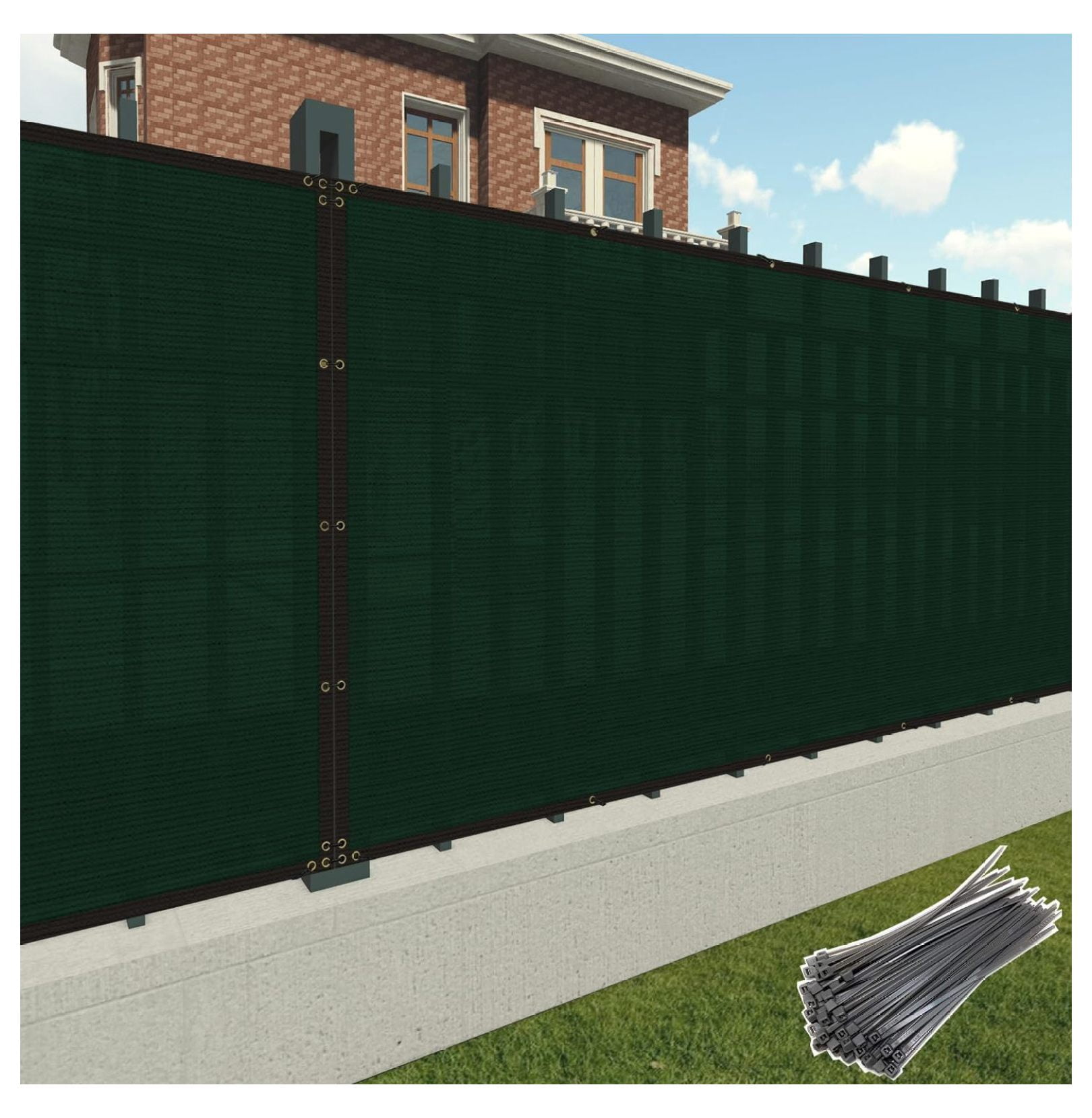 Paradise 4' x 87' Green Privacy Fence Screen Heavy Duty Fence Cover ...
