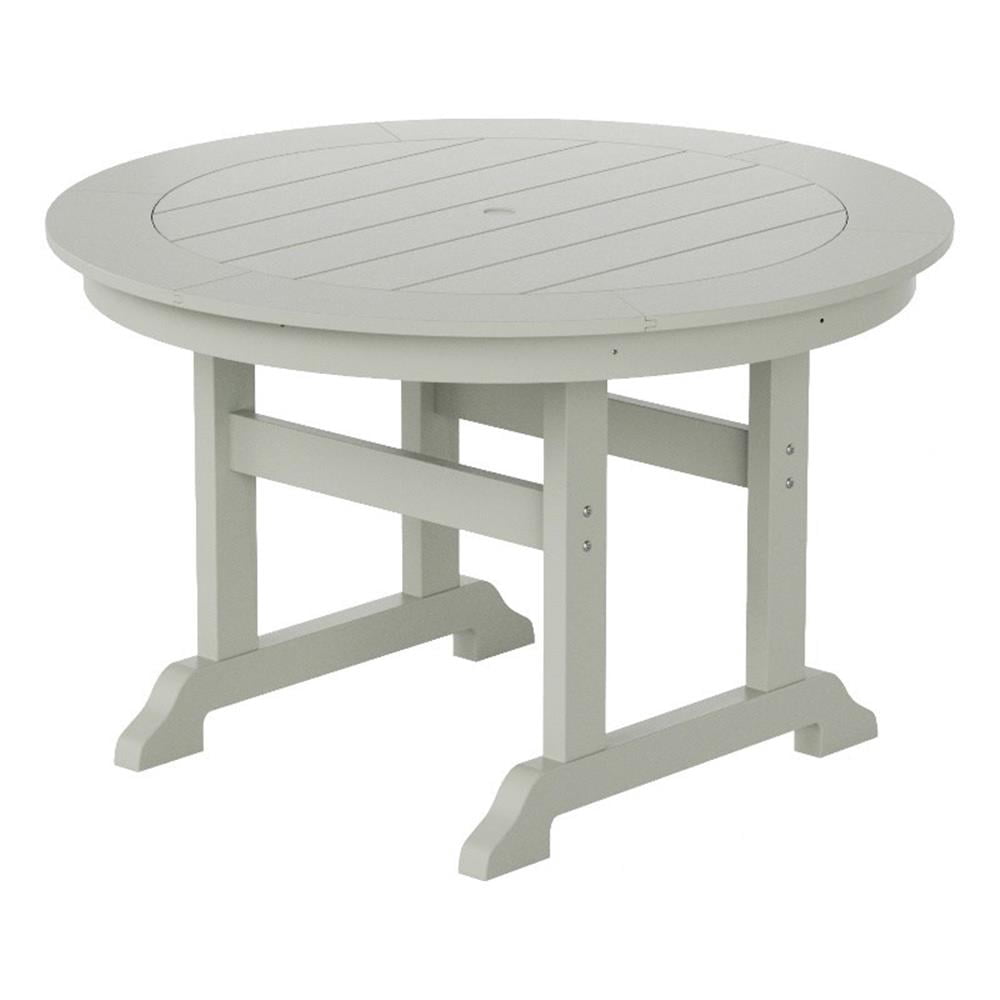 Paradise 47" Round HDPE Plastic Outdoor Dining Table - Walmart.com
