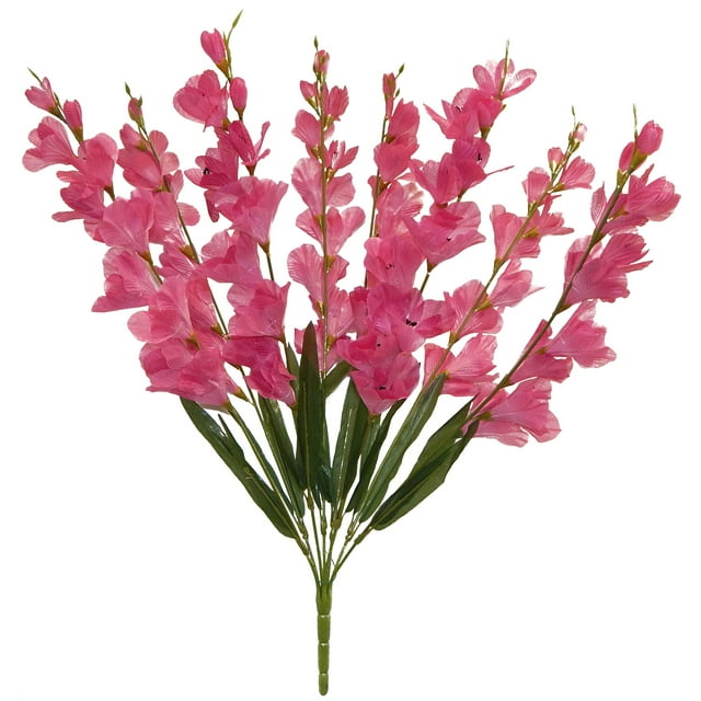 Paradise Blush Pink Gladiolus 32in Fake Flower Faux Foliage Sword Lily ...