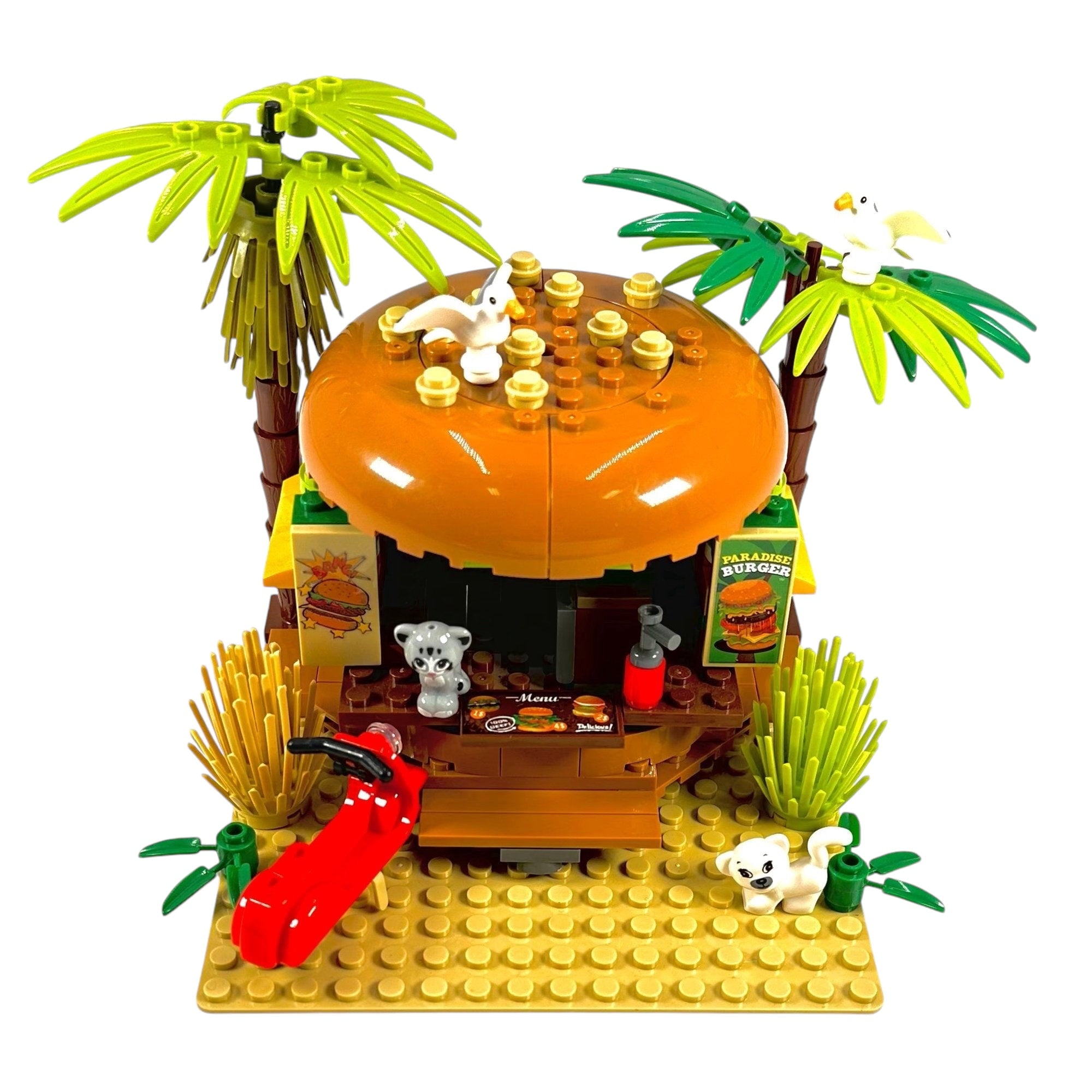Paradise Burger Modular City Building Blocks Toy Bricks, Complete Set ...